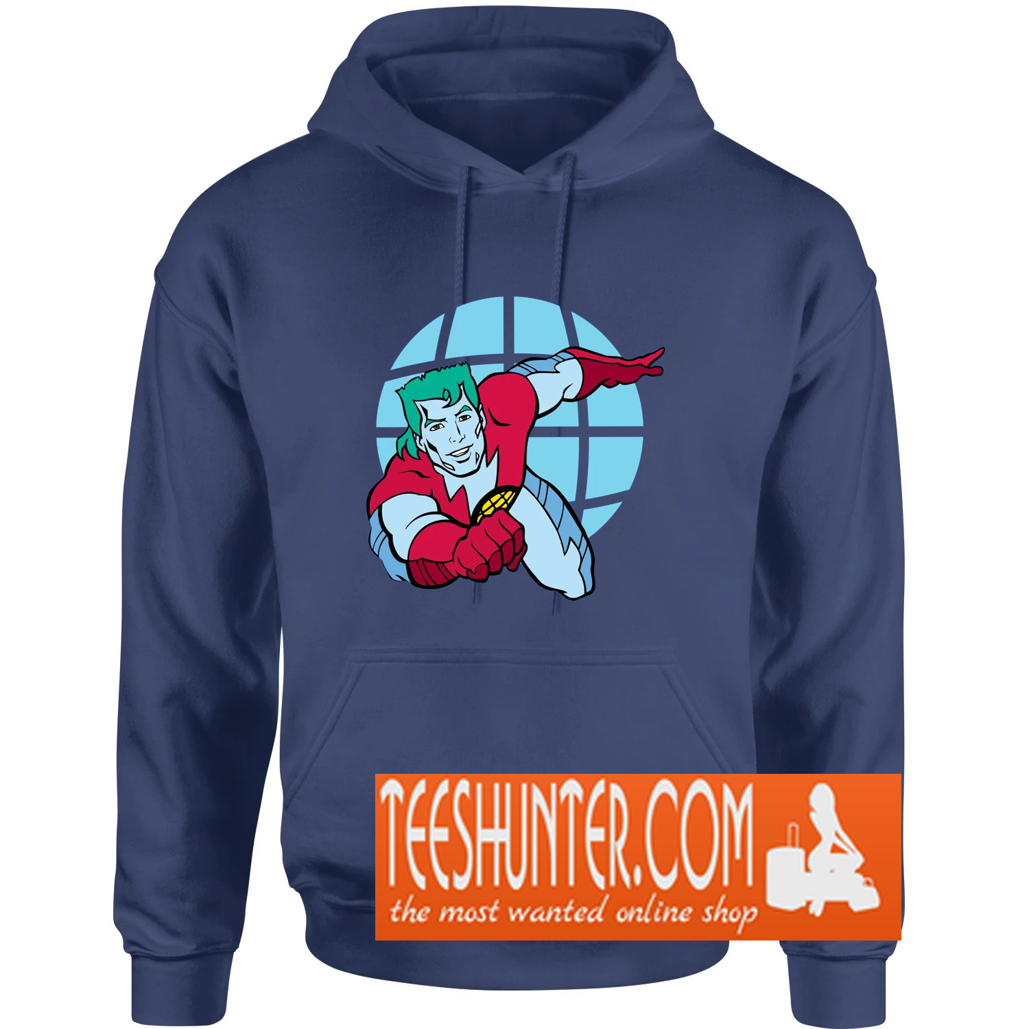 Captain Planet Blue Globe Hoodie